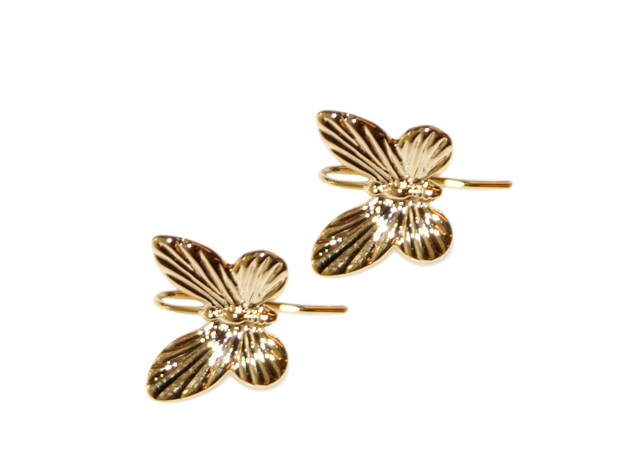 Buy Butterfly Hook Earrings - Gold Online & Wholesale – Hepburn & Co ...
